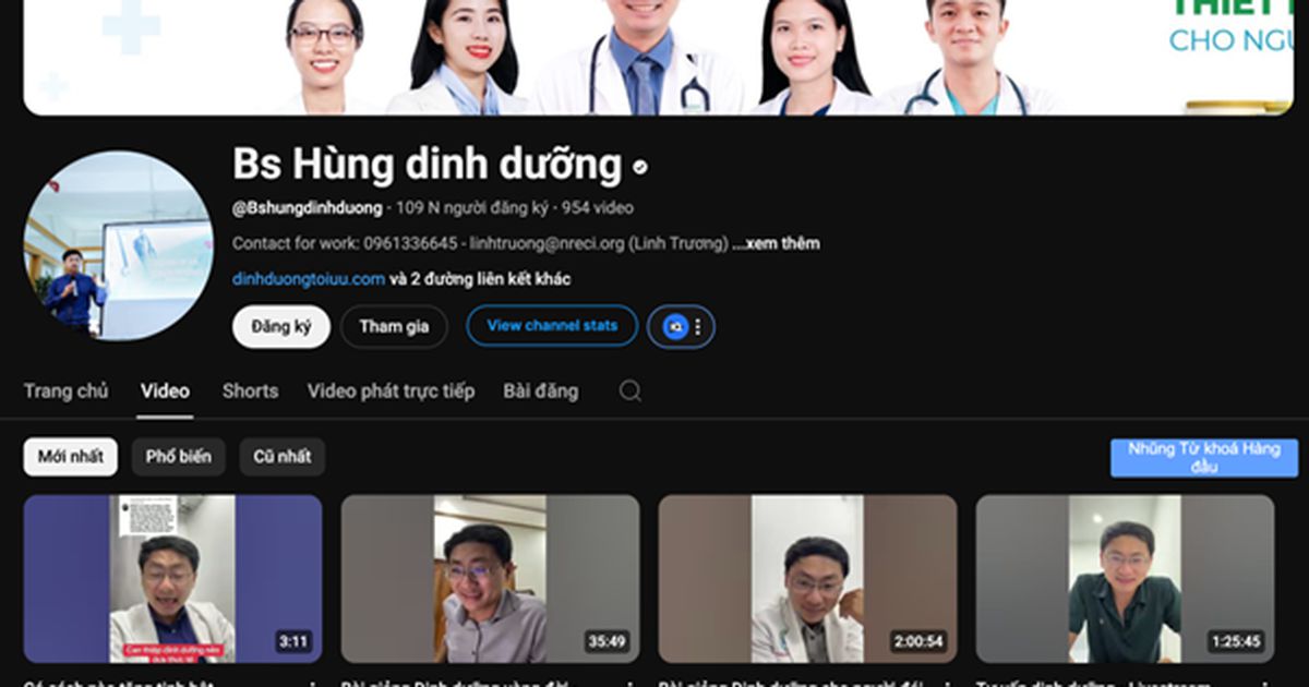 Kênh YouTube “Bs Hùng Dinh Dưỡng” đạt Nút Bạc & tick xác minh: Hành ...